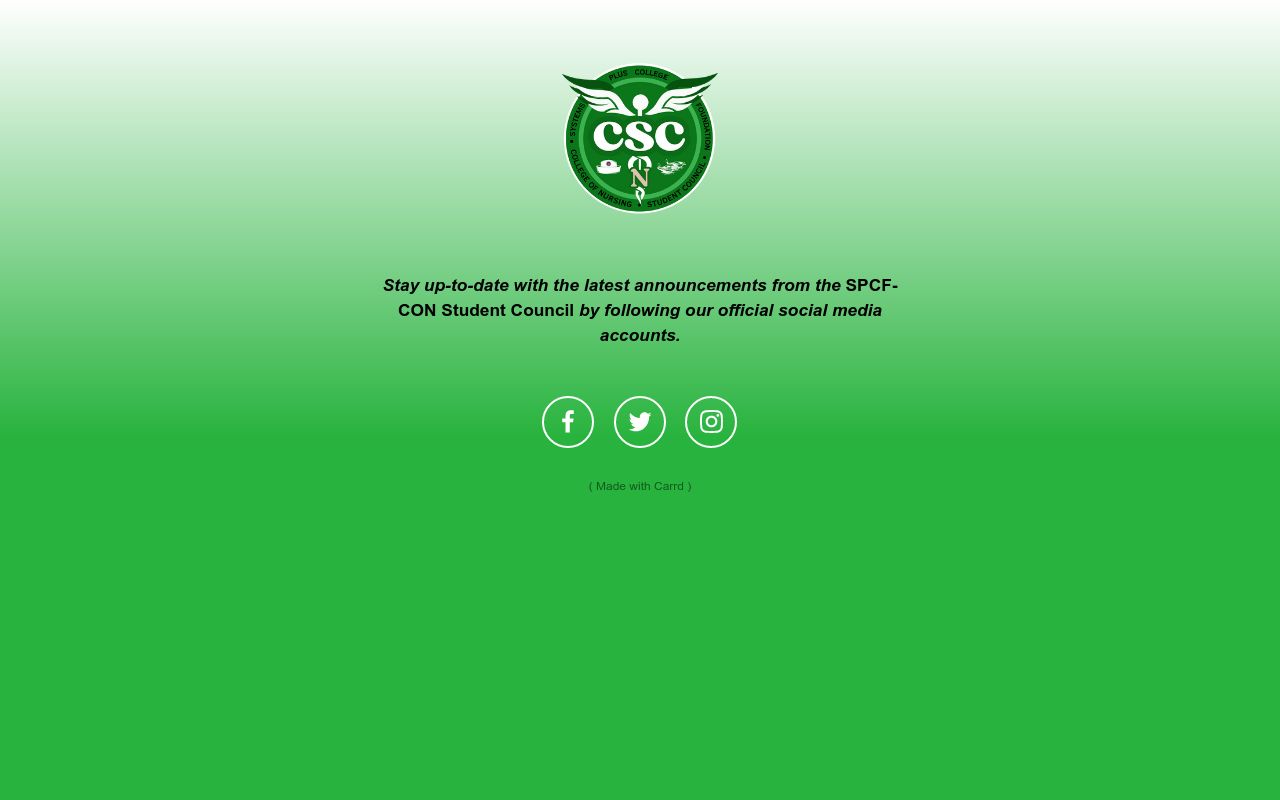 SPCF-CON Student Council